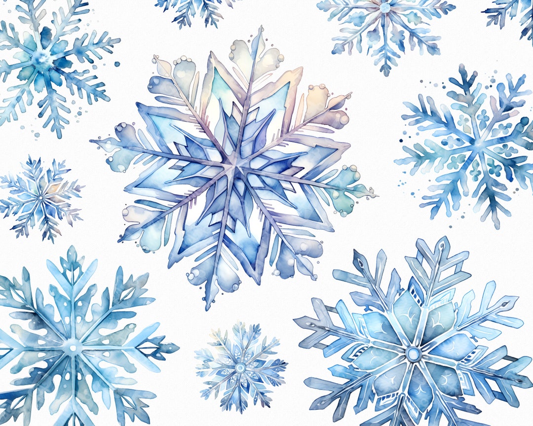 16 Winter Snowflake Png - Watercolor Snowflake Clipart With Transparent ...