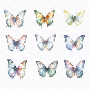 21 Pastel Butterfly Png - Watercolor Butterflies Clipart Graphics in ...