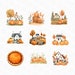 50 Pumpkin Harvest Clipart Png, Farm Harvest Clipart, Autumn Farmhouse ...