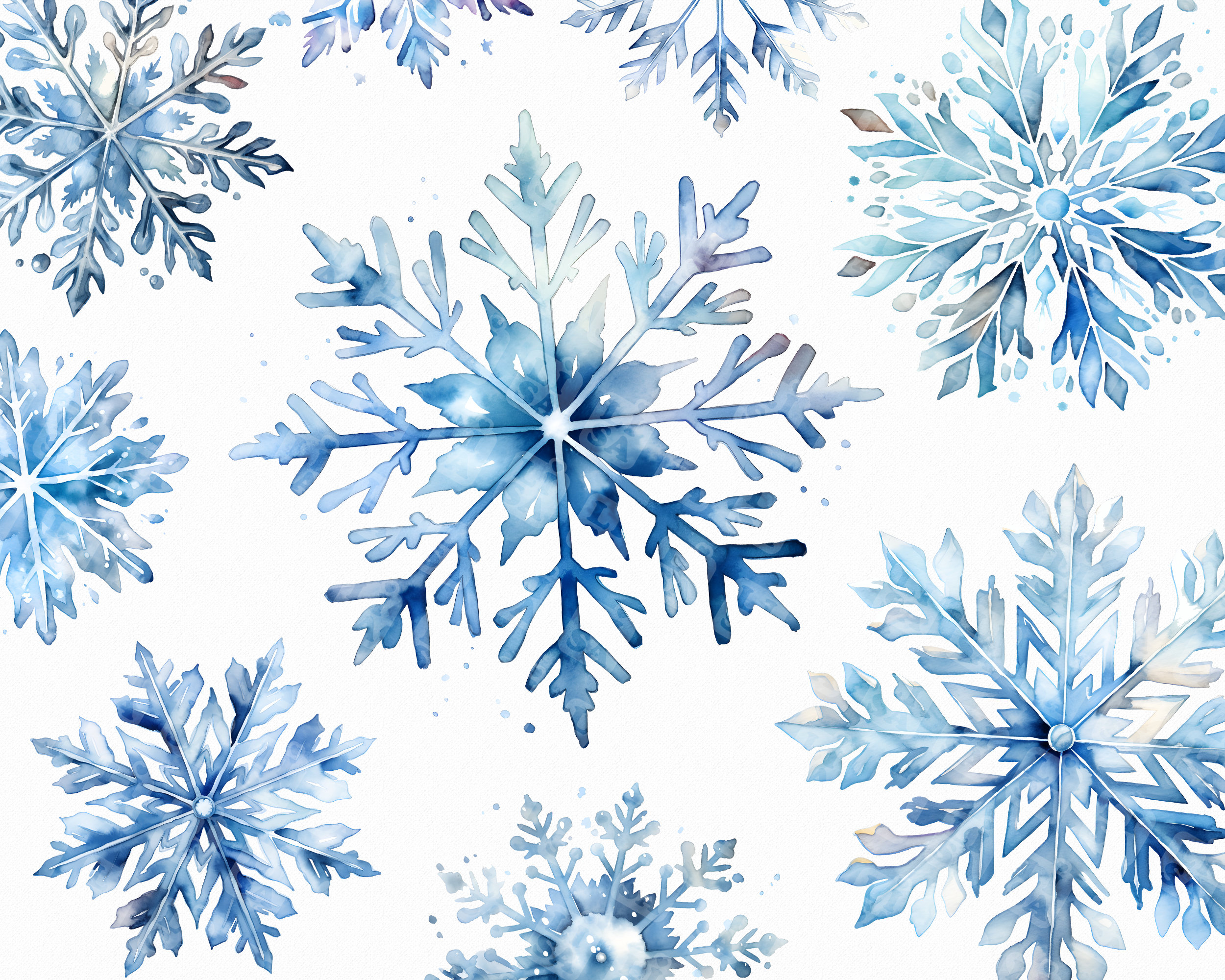 Snowflake Pattern Wallpaper