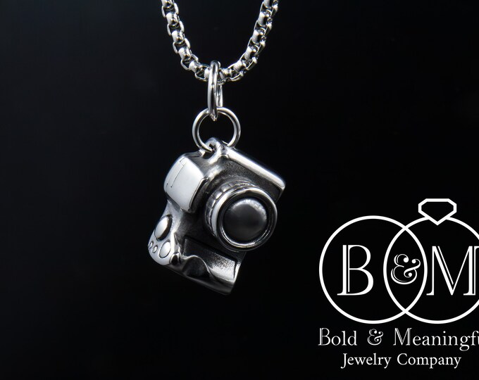 Camera Charm Necklace Camera Necklace Camera Pendant - Etsy