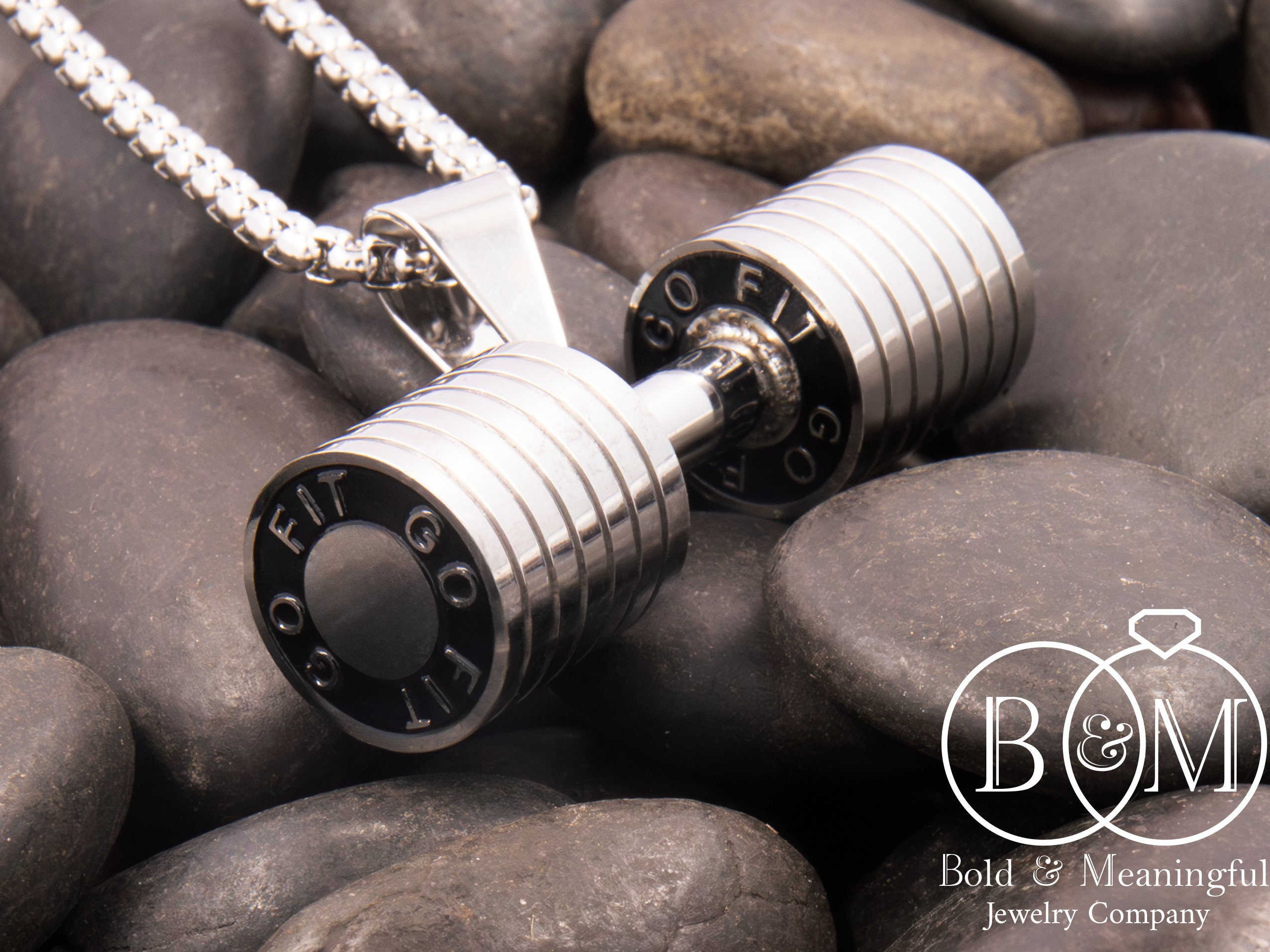 Realistic Dumbbell Gym Workout Pendant Necklace With Chain - Etsy