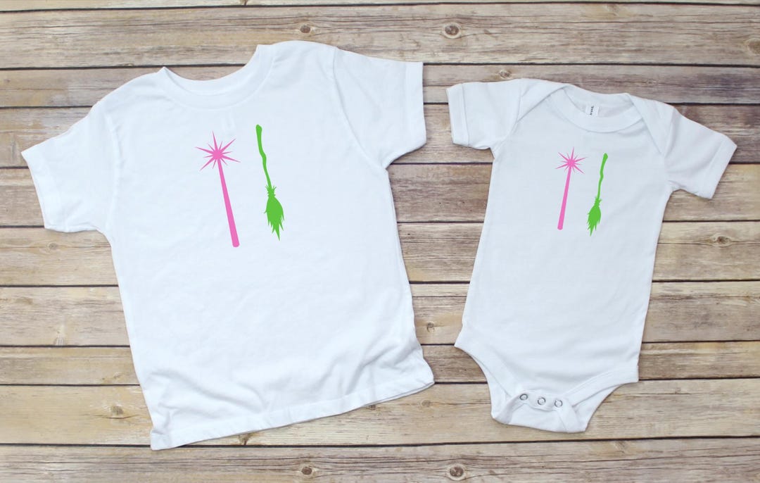 Wicked Broom and Wand Littles Shirt | Broom & Wand Design | Spooky Baby ...