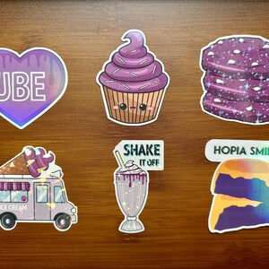 Filipino Stickers | Ube Stickers | Purple Dessert - Etsy
