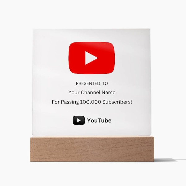Youtube Play Button - Etsy
