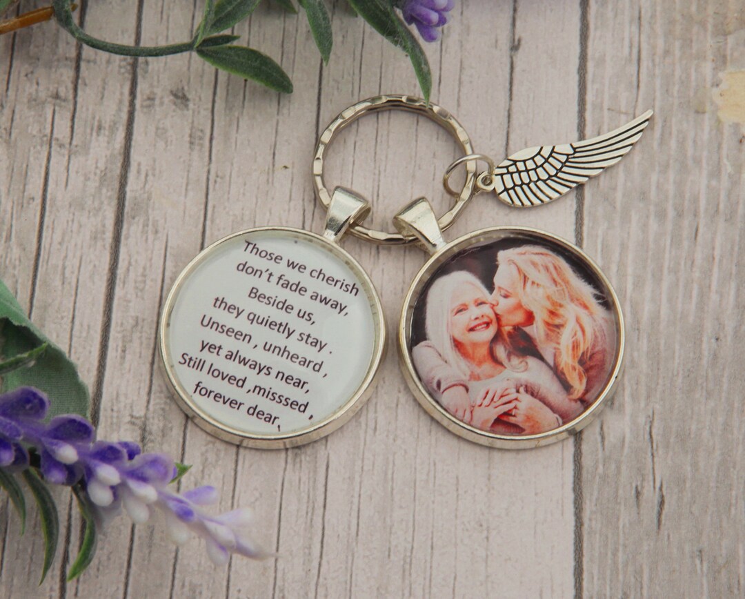 In Loving Memory Gift Keying Personalized Photo Keying Memorial Gift ...