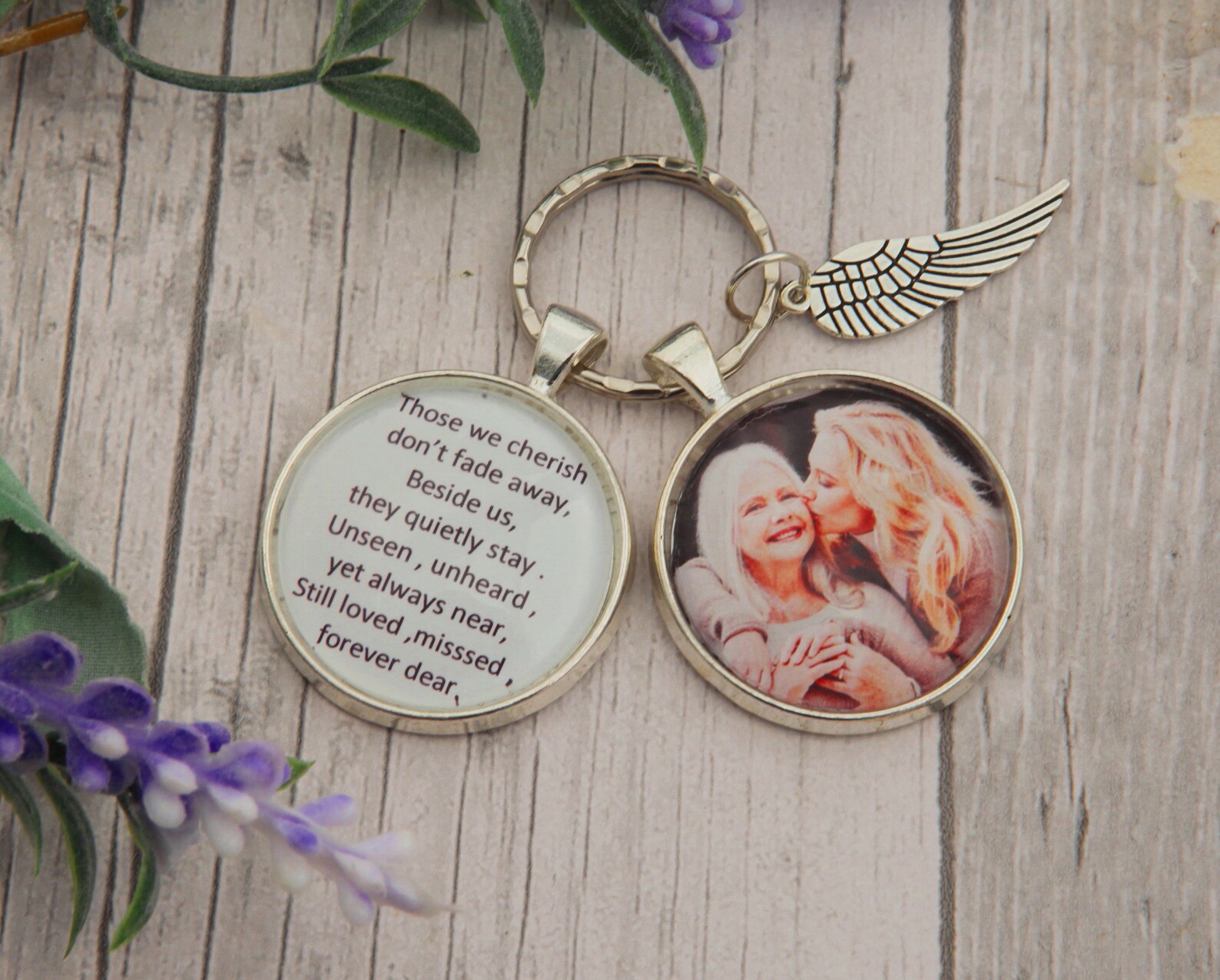 In Loving Memory Gift Keying Personalized Photo Keying Memorial Gift ...