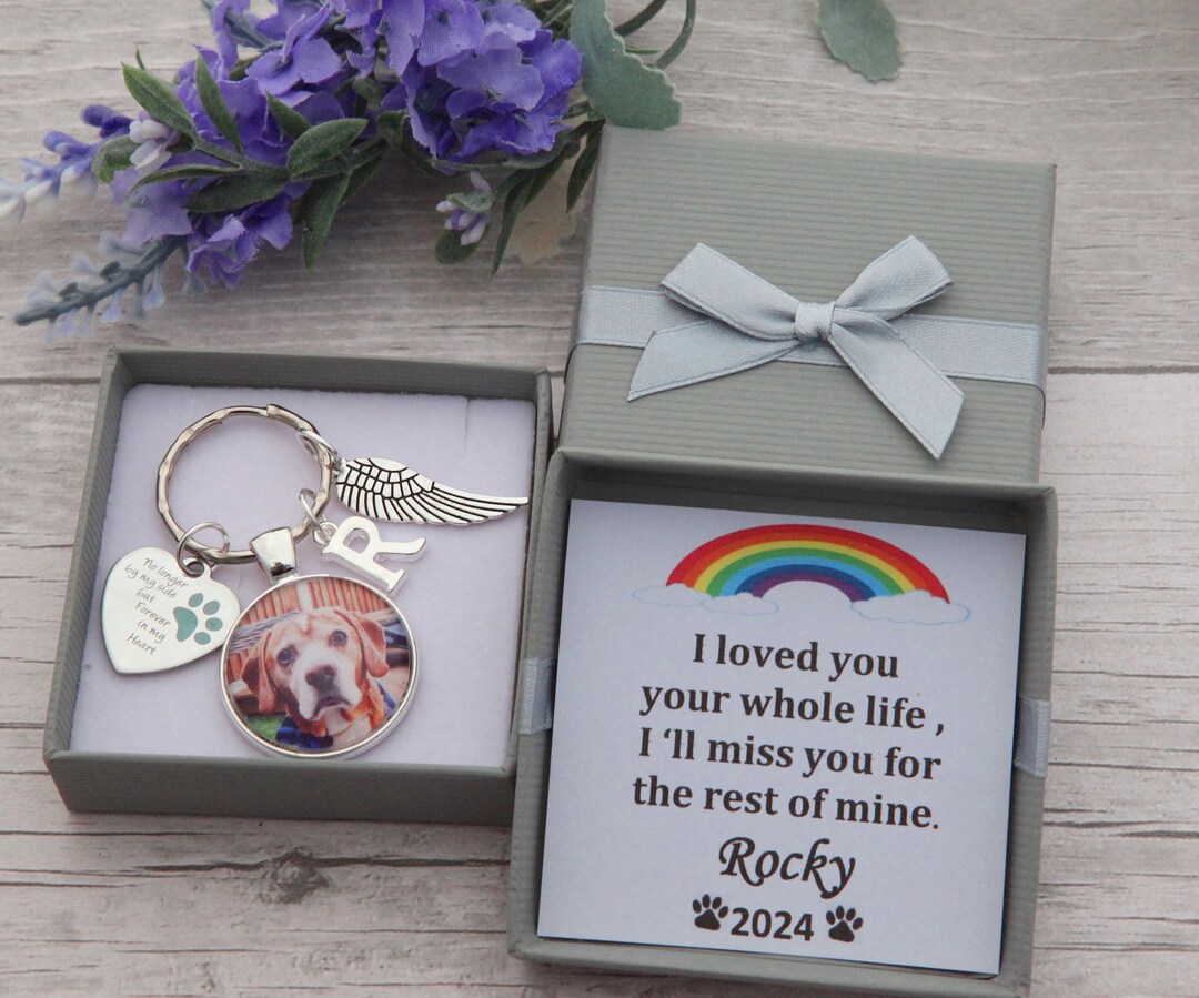 Personalized Dog Photo Keyring ,personalized Pet Memorial Photo Gift ...