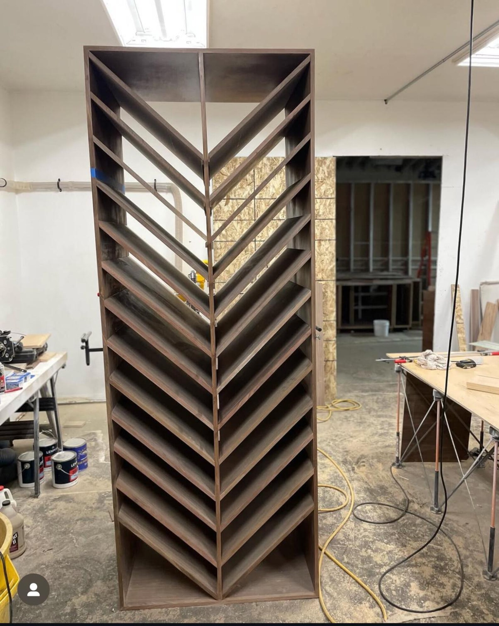 Handcrafted Walnut Wine Rack – Modern Wall Mounted Wood Wine Holder for ...