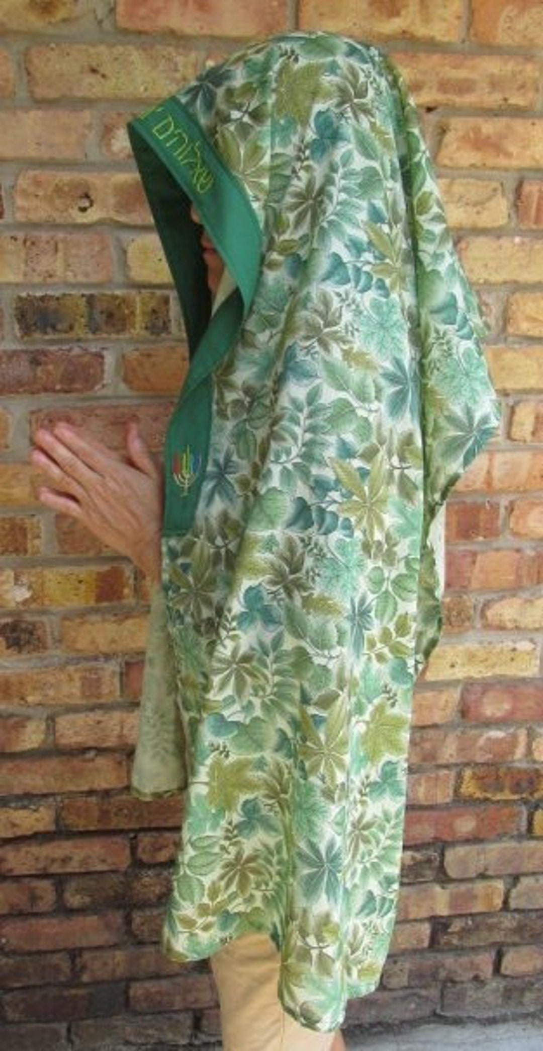 Women Tallit, Christian Pray Shawl, Head Covering With Hand Embroidery ...