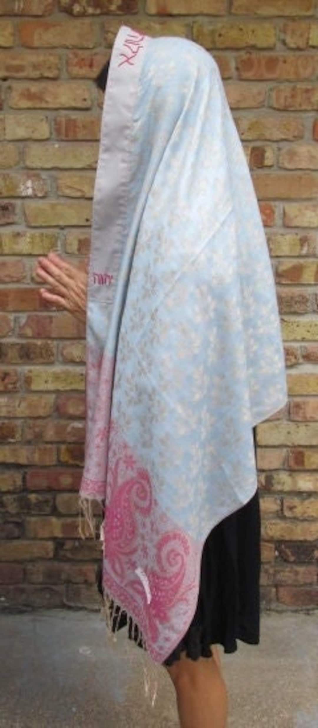 Tallit ,christian Prayer Shawl, Prayer Scarf With Hand Embroidered ...