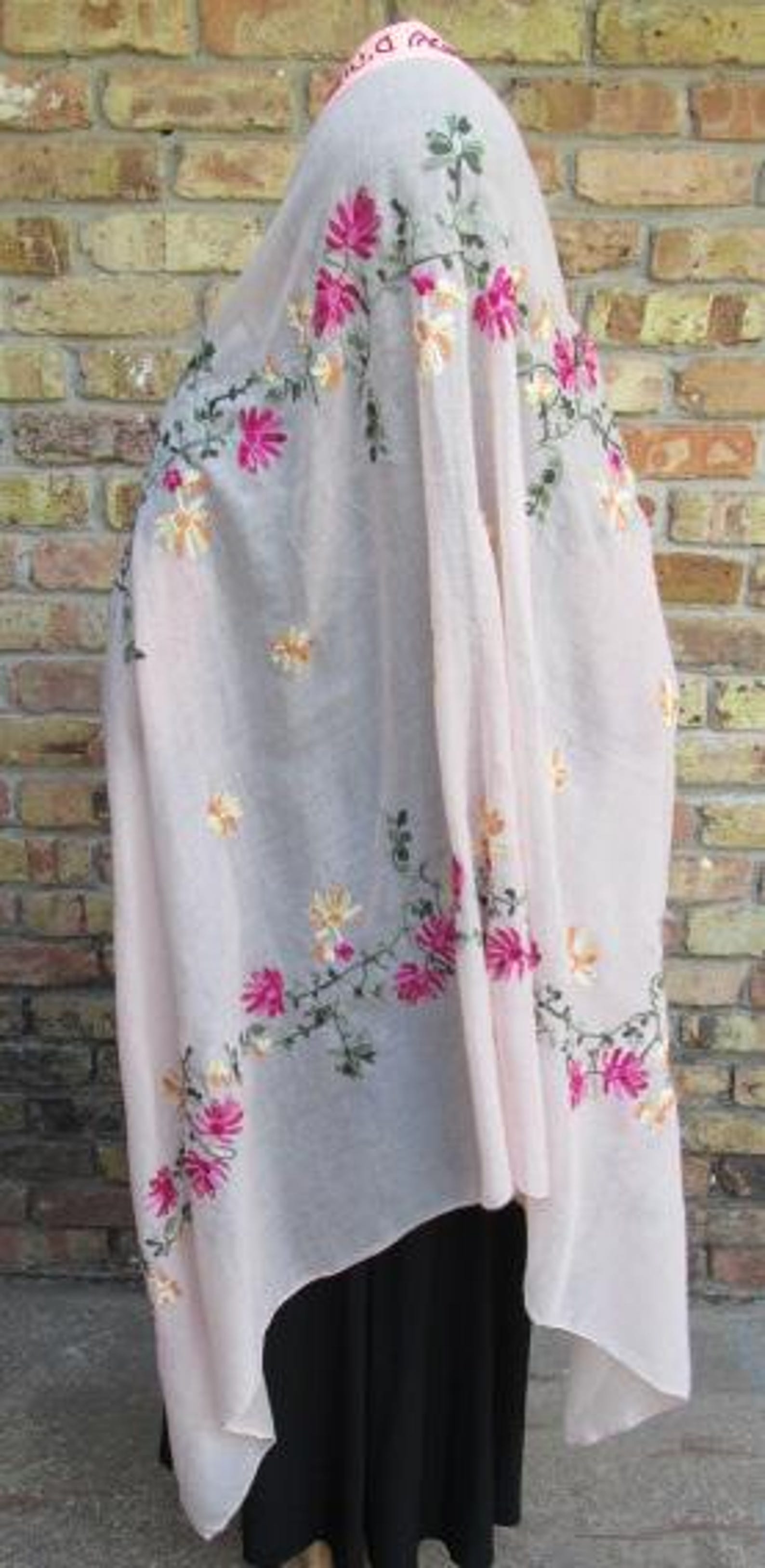 Tallit/ Christian Prayer Shawl, Prayer Scarf With Hand Embroidered ...