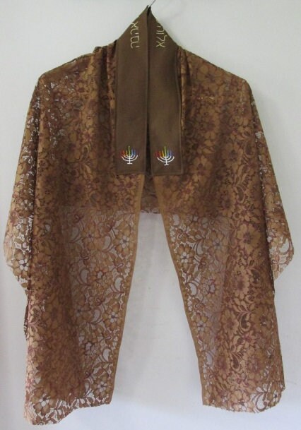 Woman Tallit/ Christian Prayer Shawl, Prayer Scarf With Embroidered ...