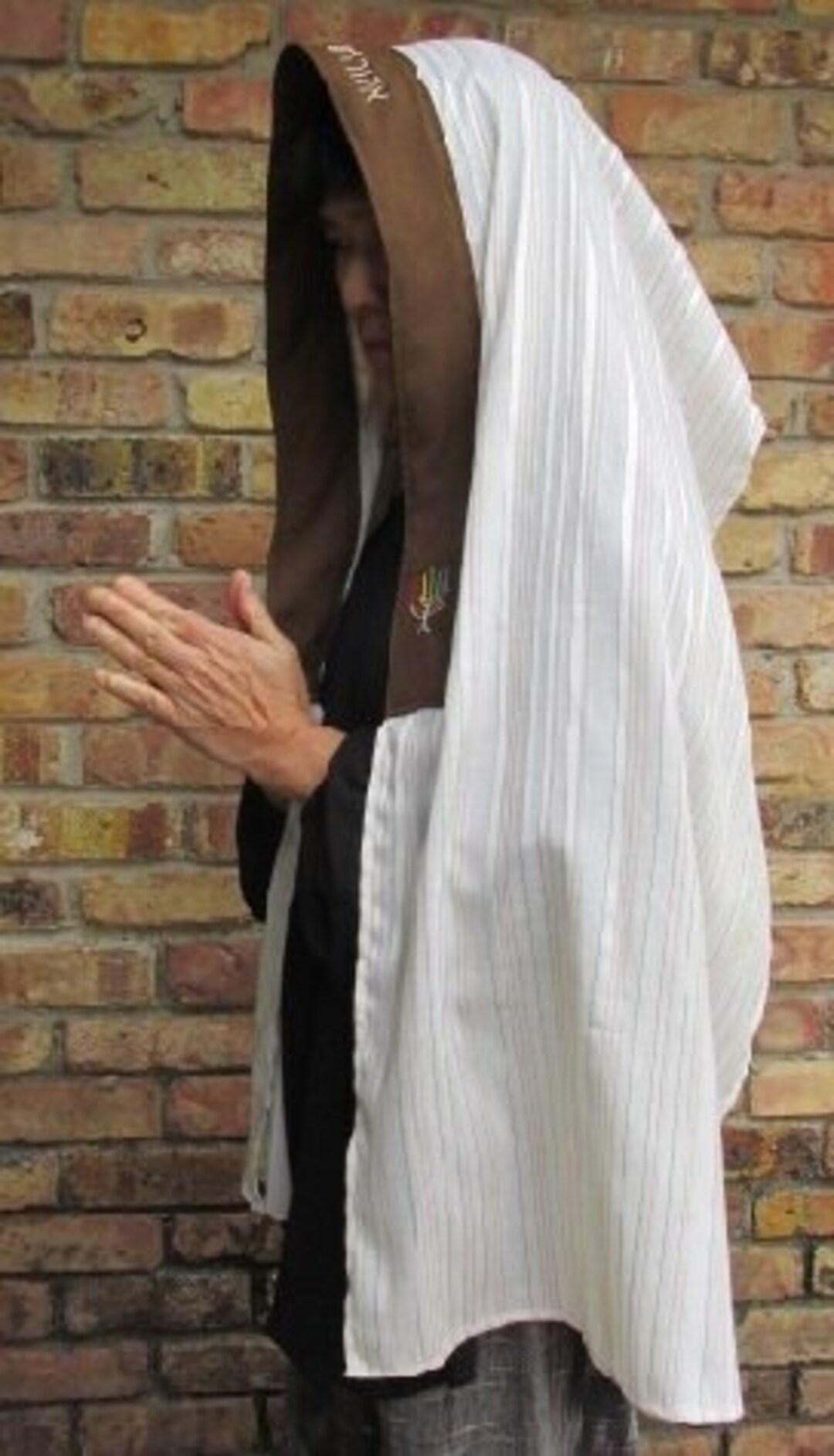 Man and Woman Tallit/ Christian Prayer Shawl, Prayer Scarf With Hand ...