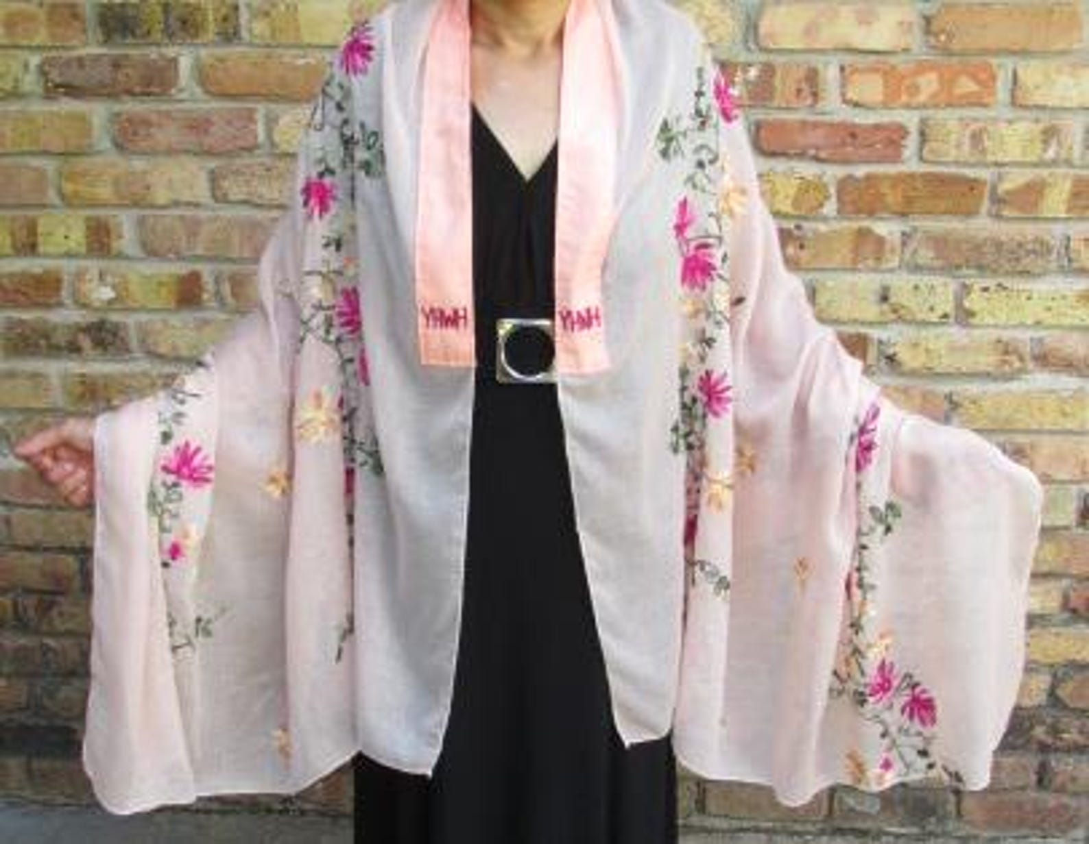 Tallit/ Christian Prayer Shawl, Prayer Scarf With Hand Embroidered ...