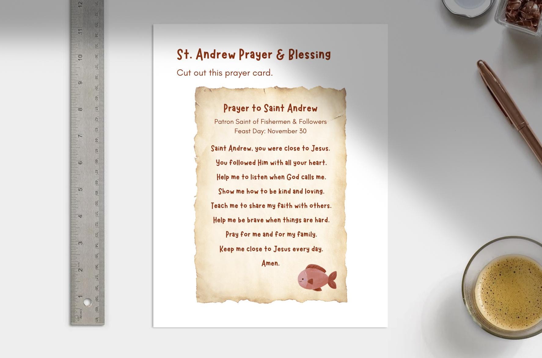 St. Andrew the Apostle Worksheet Packet | Catholic Printable Activities ...