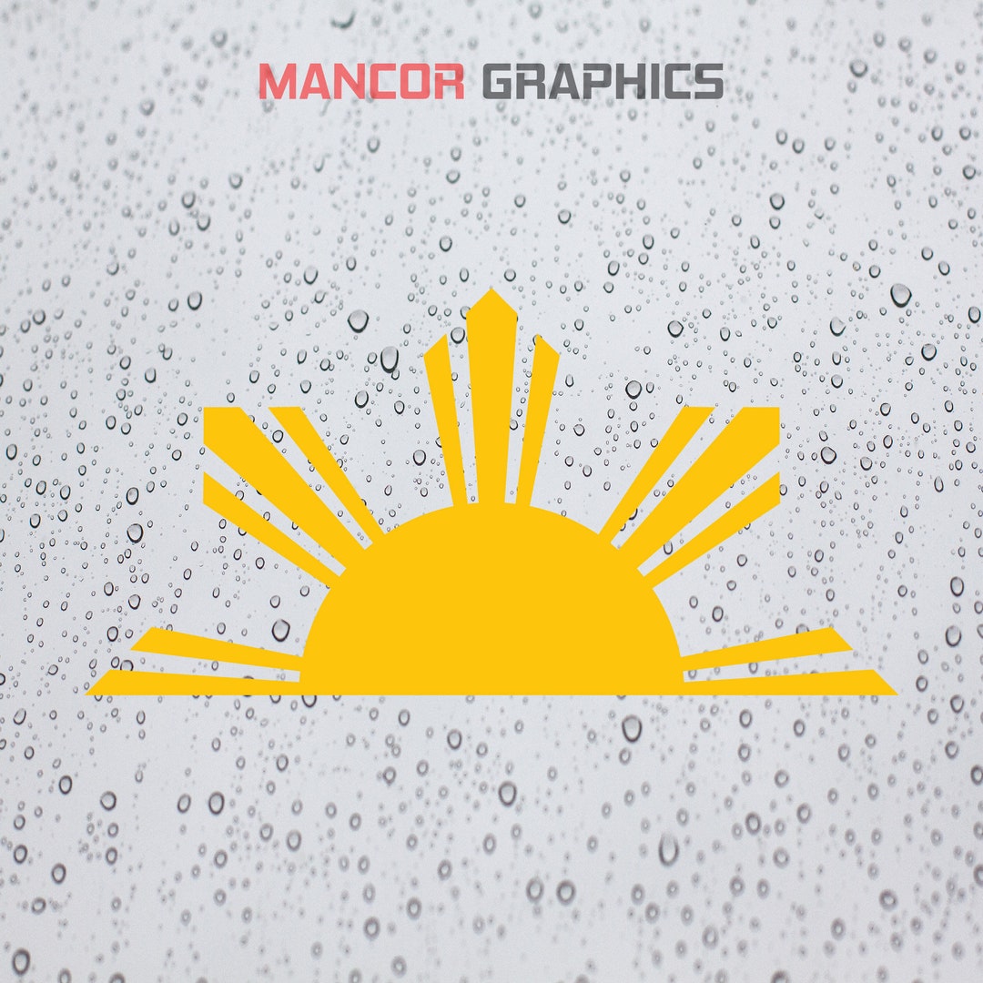 Philippine Half Sun of the Filipino Flag | Decal Vinyl Sticker - Etsy
