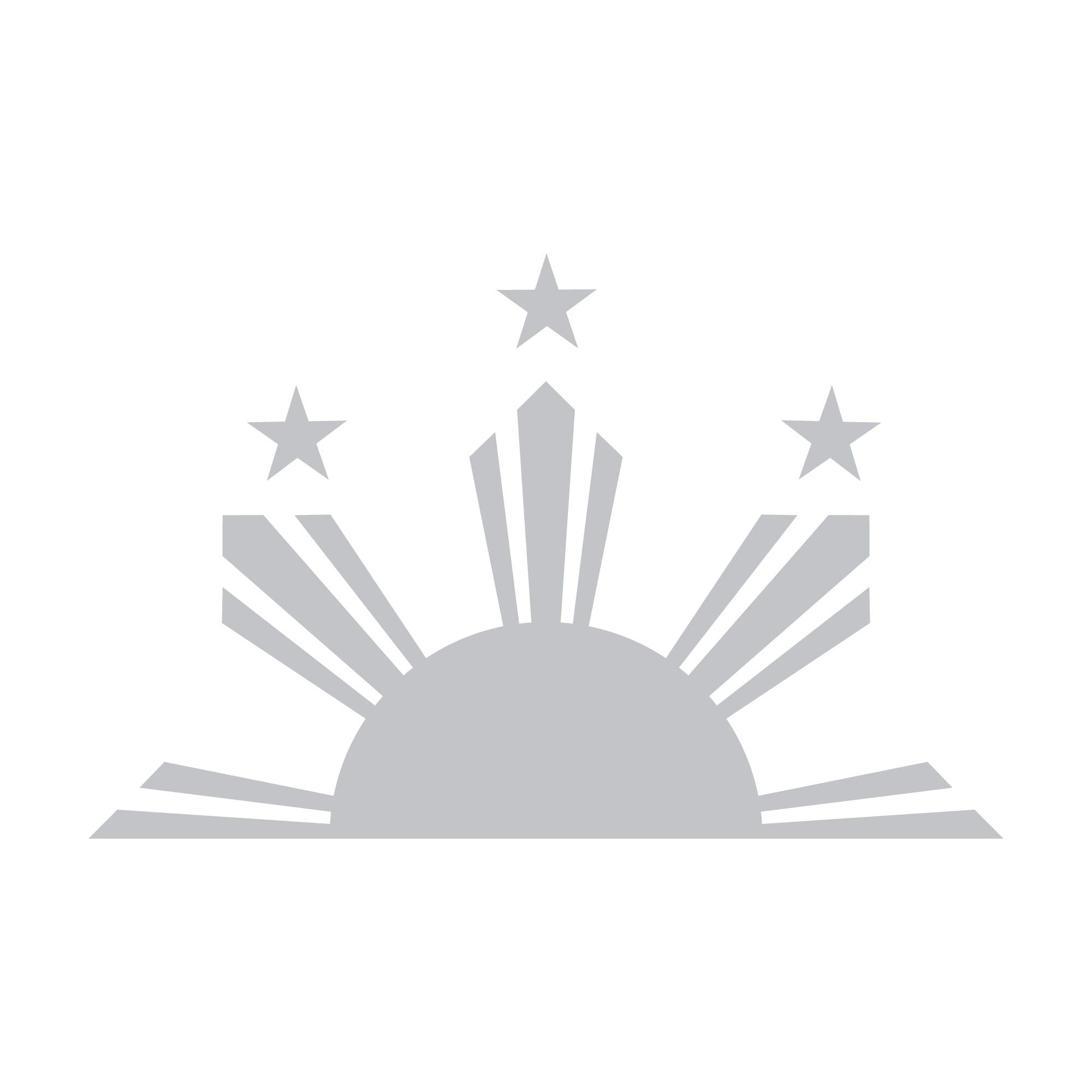 Philippine Half Sun and Three Stars of the Filipino Flag Decal Vinyl Sticker - Etsy
