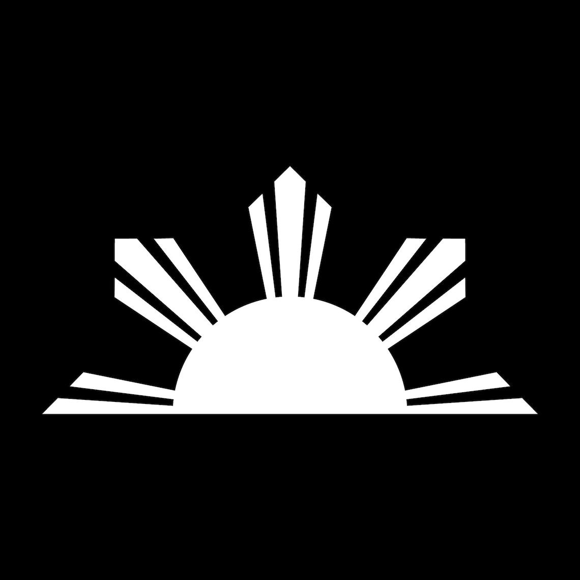 Philippine Half Sun of the Filipino Flag Decal Vinyl Sticker - Etsy