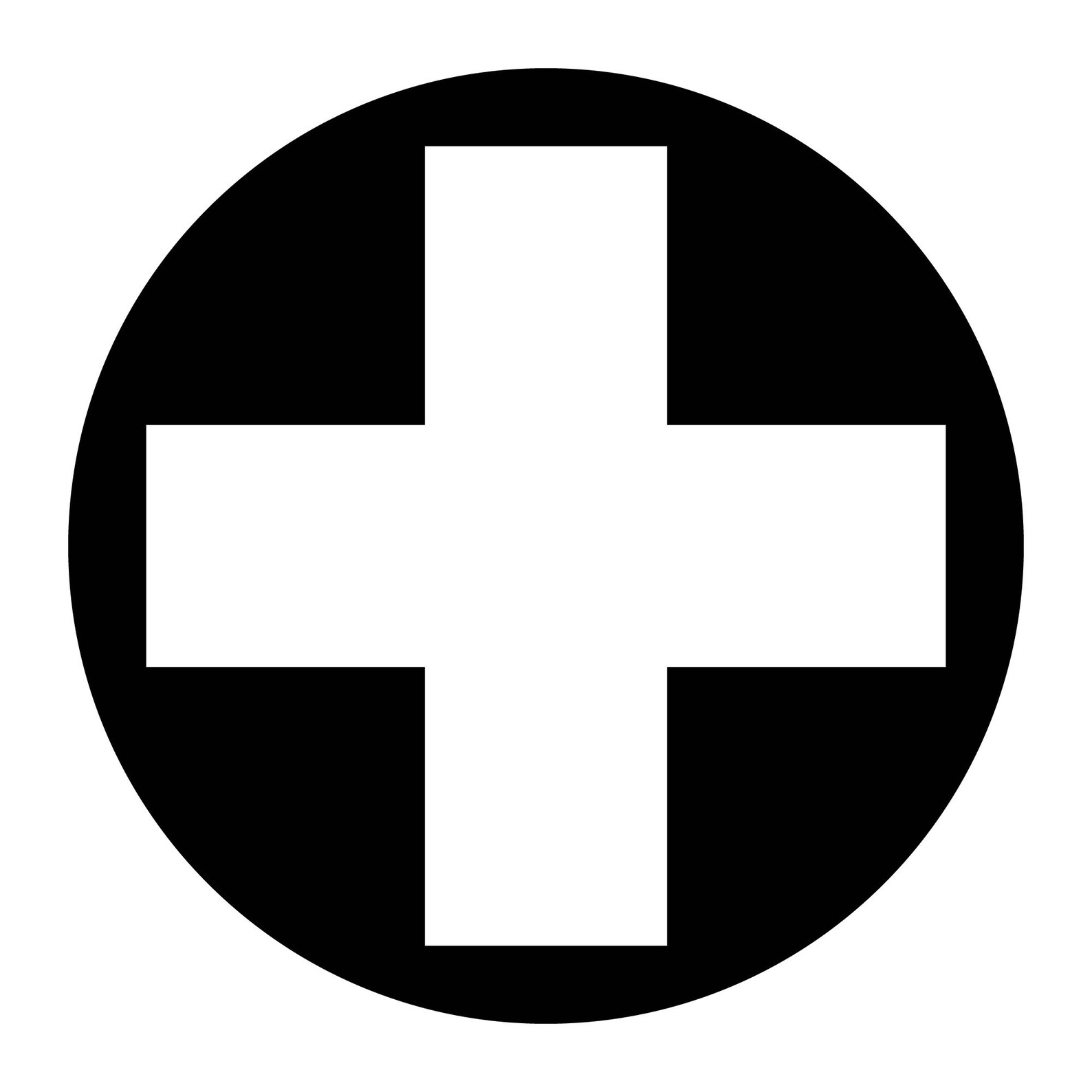 Classic Red Cross Round Decal Sticker - Etsy