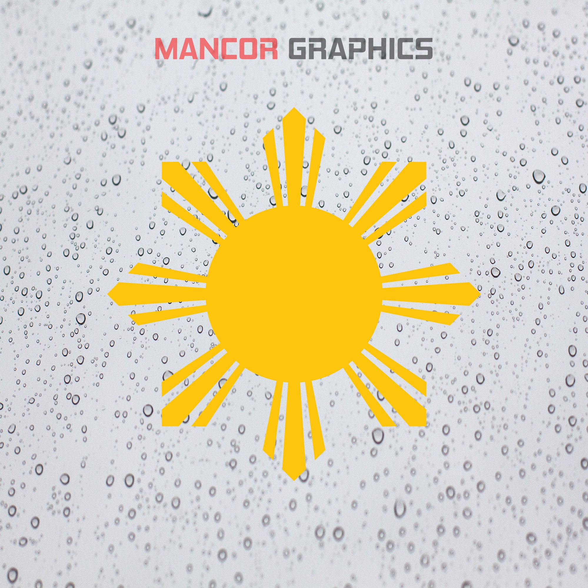 Philippine Sun of the Filipino Flag | Decal Vinyl Sticker - Etsy