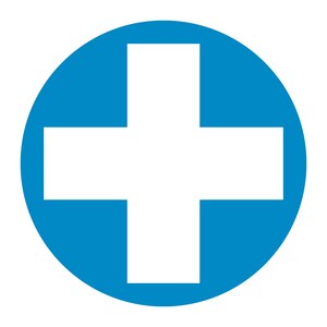 Classic Red Cross Round Decal Sticker - Etsy