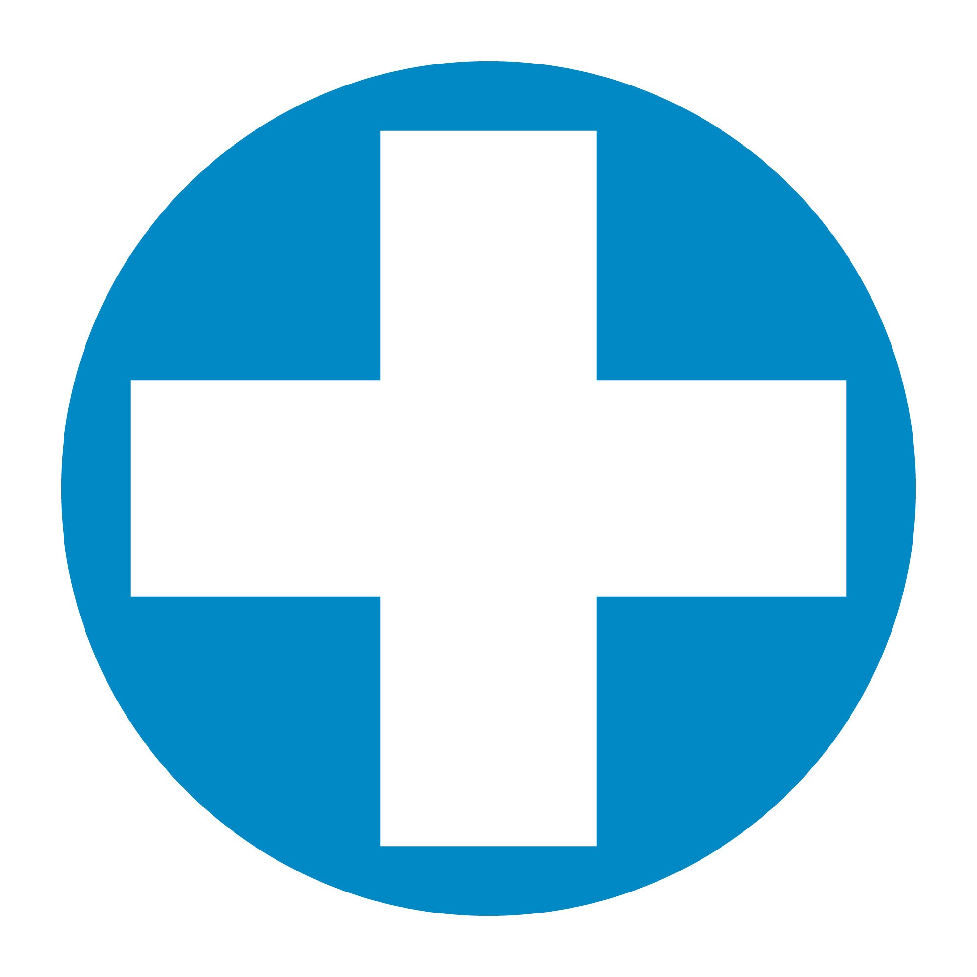 Classic Red Cross Round Decal Sticker - Etsy