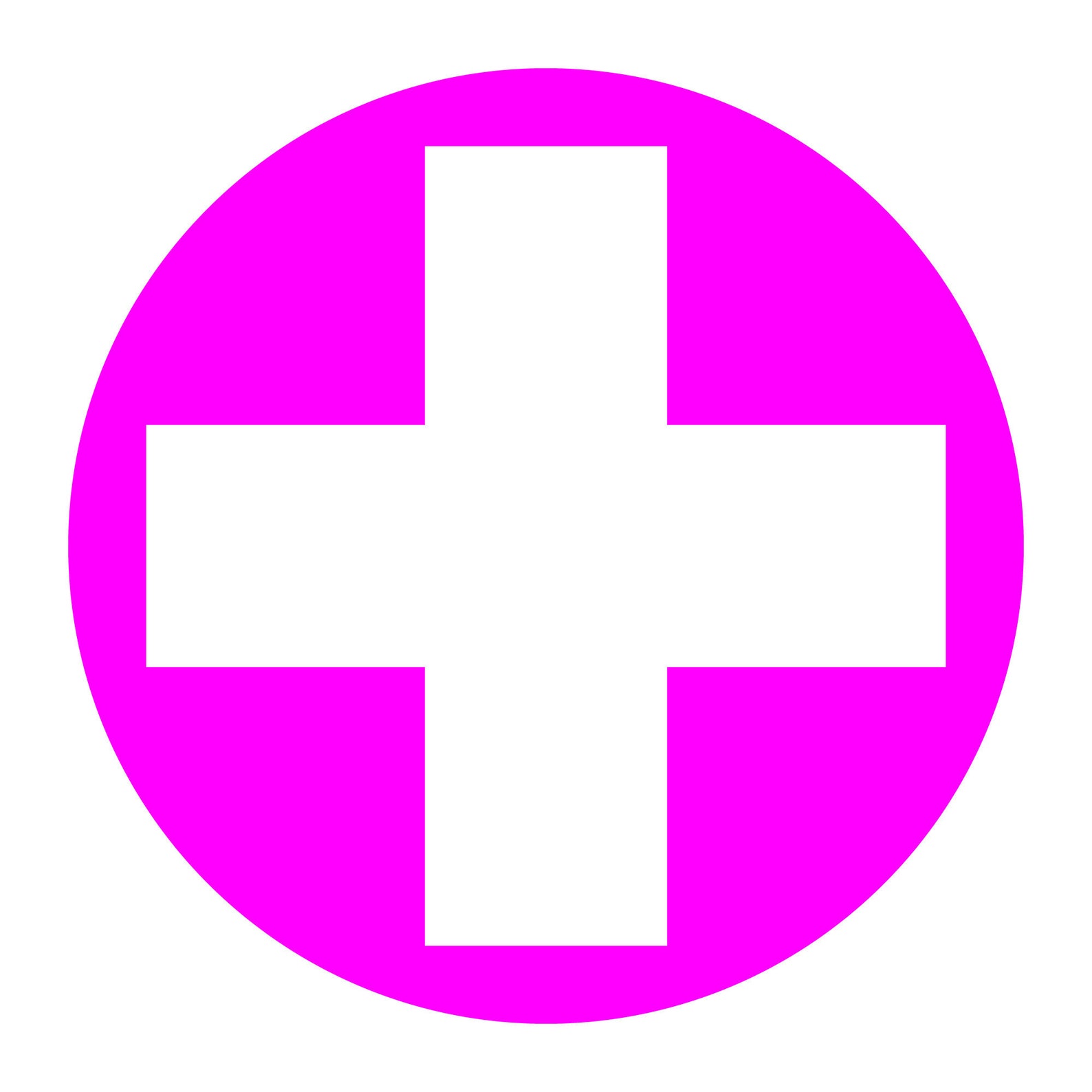 Classic Red Cross Round Decal Sticker - Etsy