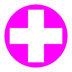 Classic Red Cross Round Decal Sticker - Etsy