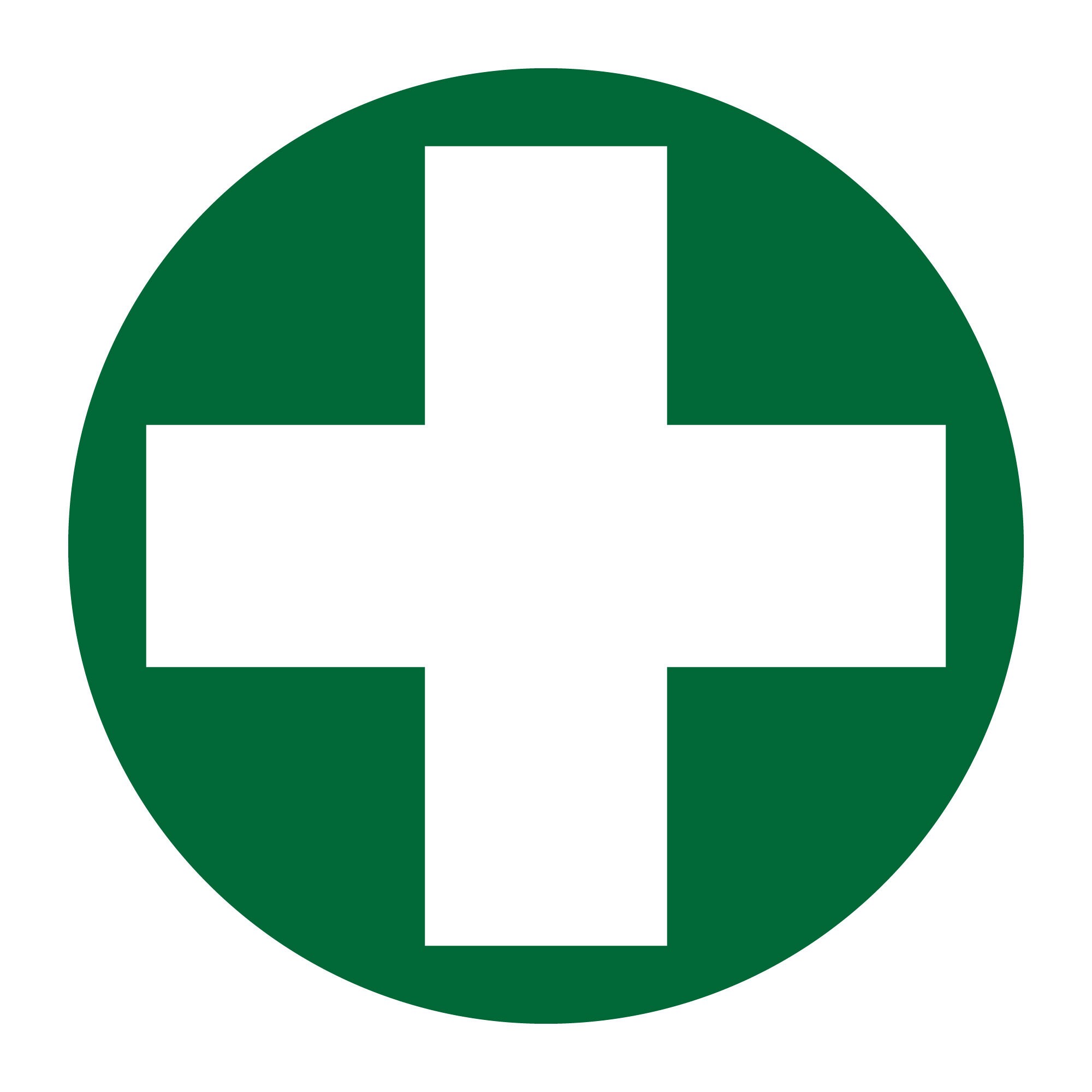 Classic Red Cross Round Decal Sticker - Etsy