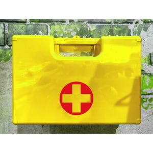 Classic Red Cross Round Decal Sticker - Etsy