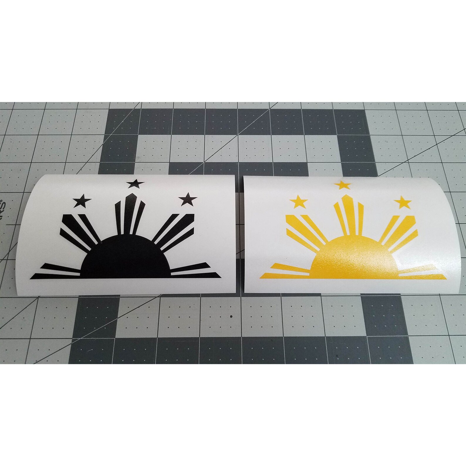 Philippine Half Sun and Three Stars of the Filipino Flag | Decal Vinyl ...