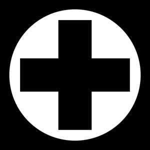 Classic Red Cross Round Decal Sticker - Etsy