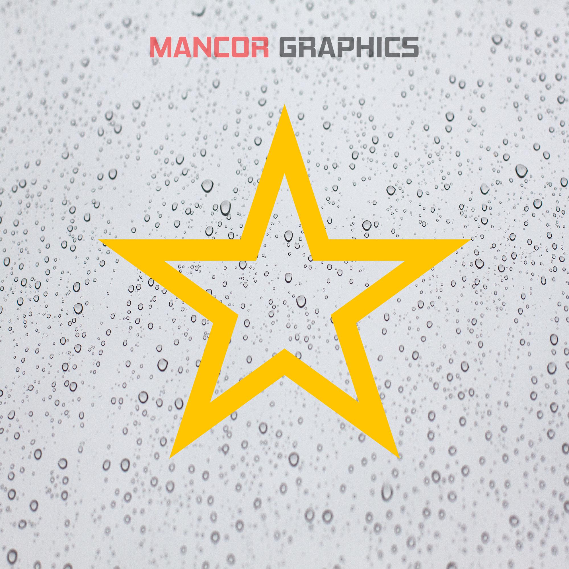 Star Outline Symbol Decal, Star Symbol Decal Sticker, Outlined Star ...