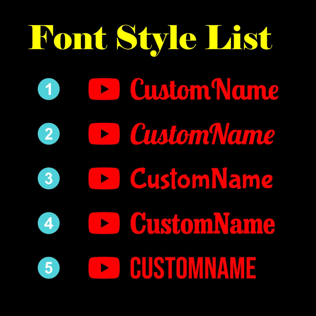 Youtube Channel Custom Decal Vinyl Stickers, Social Media Youtube ...