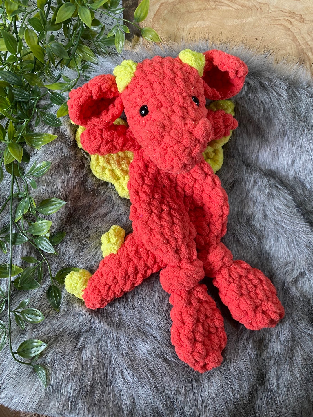 Mini Crochet Dragon Lovey READY TO SHIP Baby Shower Gift - Etsy
