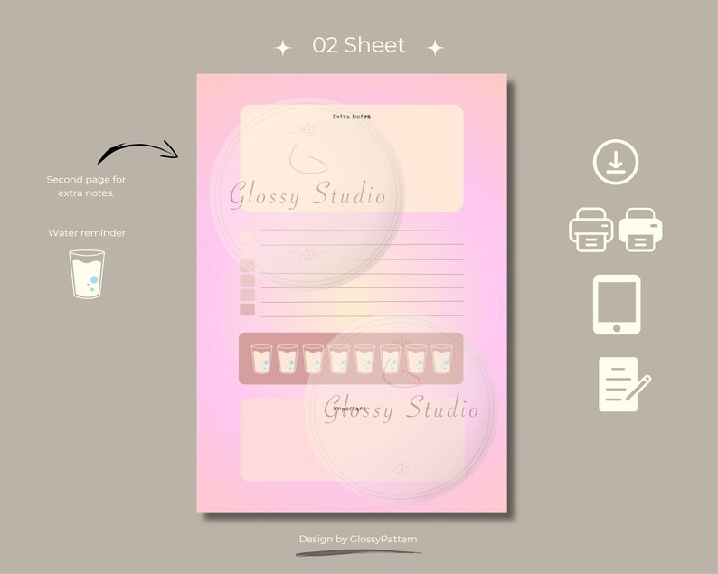 Y2K Simple to Do List Elegant and Easy to Use A4, A5, US Letter PDF ...