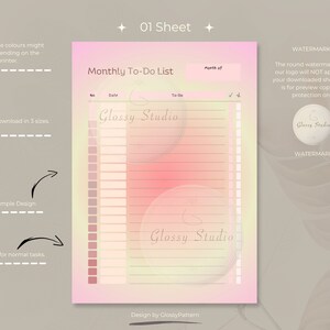 Y2K Simple to Do List Elegant and Easy to Use A4, A5, US Letter PDF ...