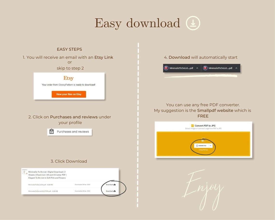 Y2K Simple to Do List Elegant and Easy to Use A4, A5, US Letter PDF ...