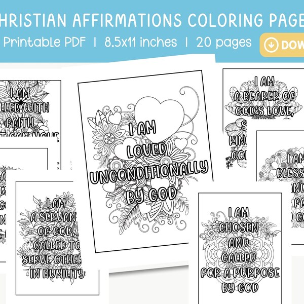 Faith Coloring Page - Etsy