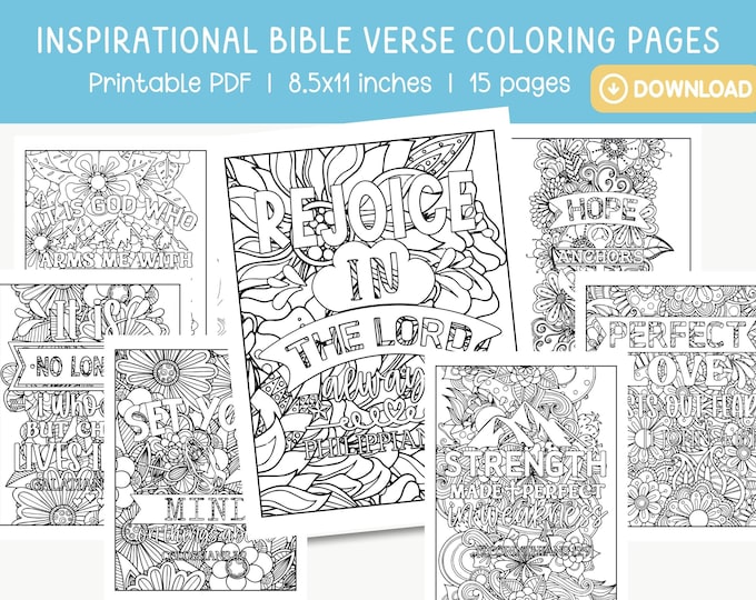 15 Bible Verse Coloring Sheets Meditate on Gods Word as You Color and ...