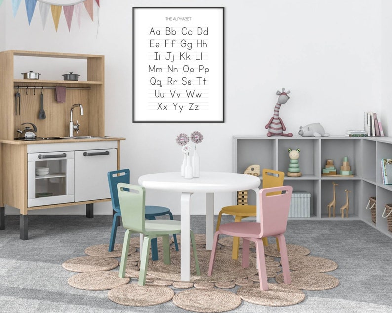 Alphabet Poster, Handwriting Chart, ABC Print, Homeschool Resources ...