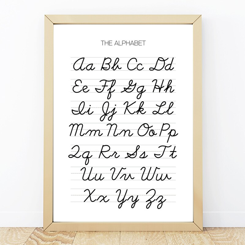 Cursive Alphabet - Etsy