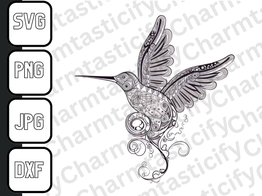 Hummingbird Mandala SVG, Hummingbird Svg for T Shirt, Mystical ...