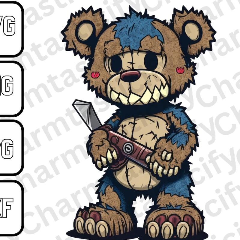 Zombie Teddy Bear - Etsy UK