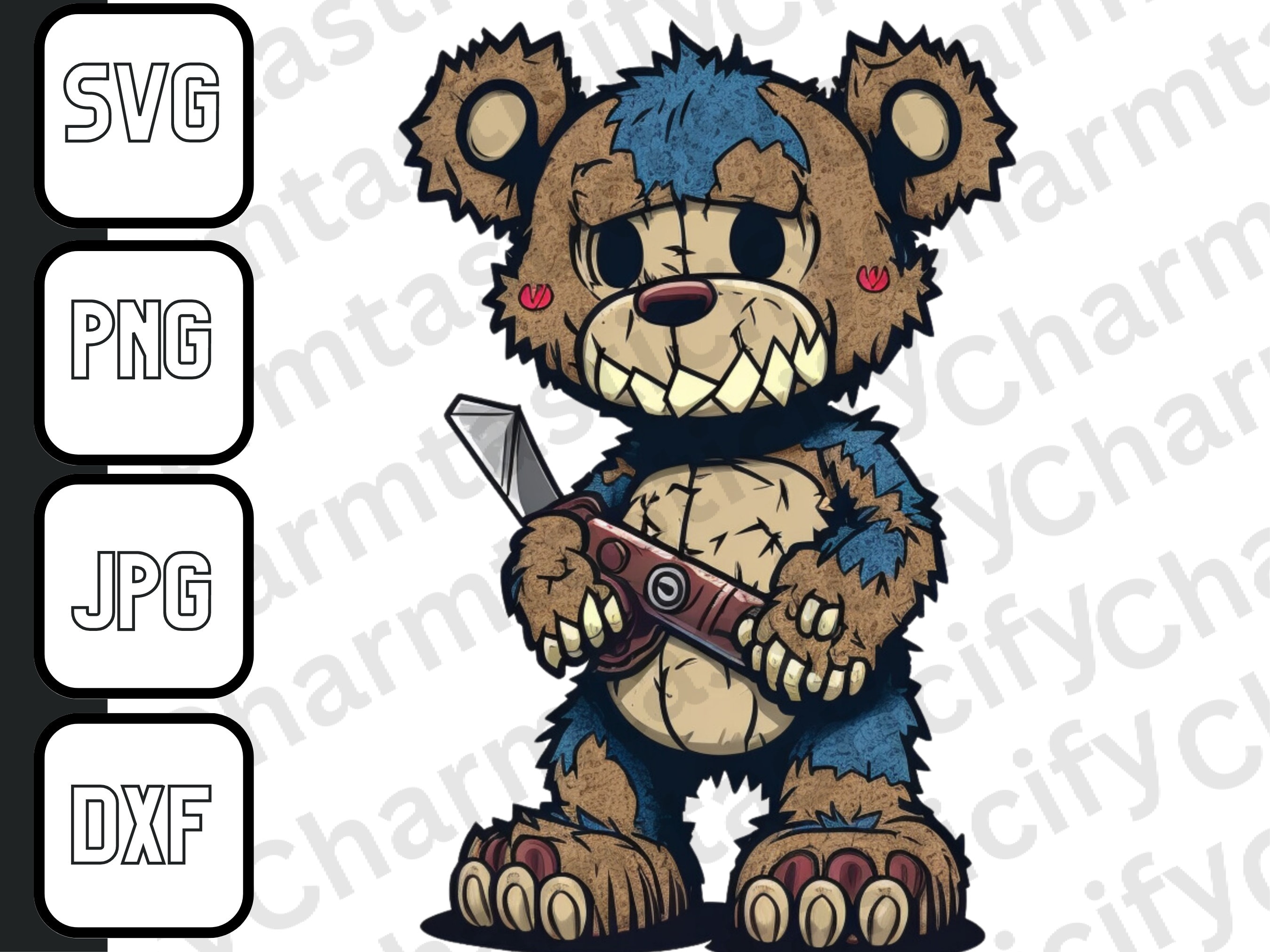 Zombie Teddy Bear Drawings