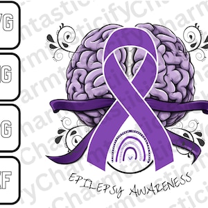 Epilepsy Awareness SVG, Png, Jpg | Brain SVG | Immediate Download ...