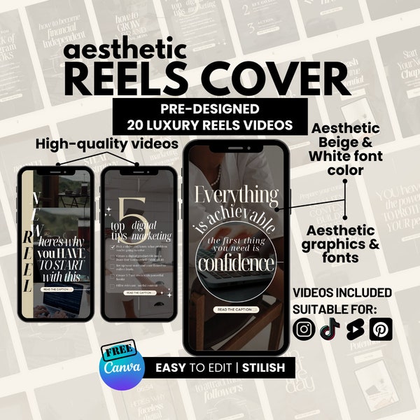 Aesthetic Reel Covers Faceless Marketing - Etsy