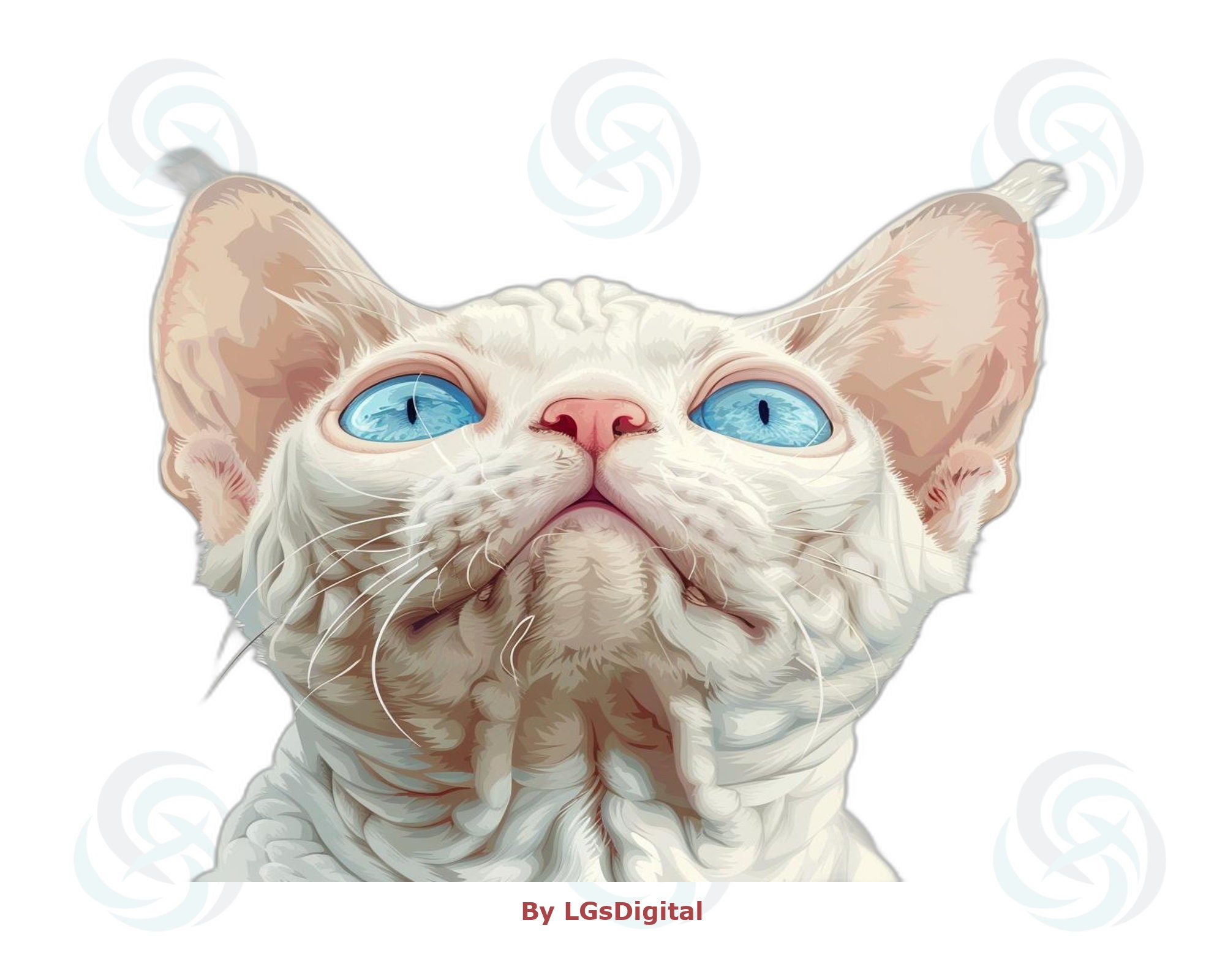 196 Devon Rex Clipart | Realistic Clipart | Transparent Background ...