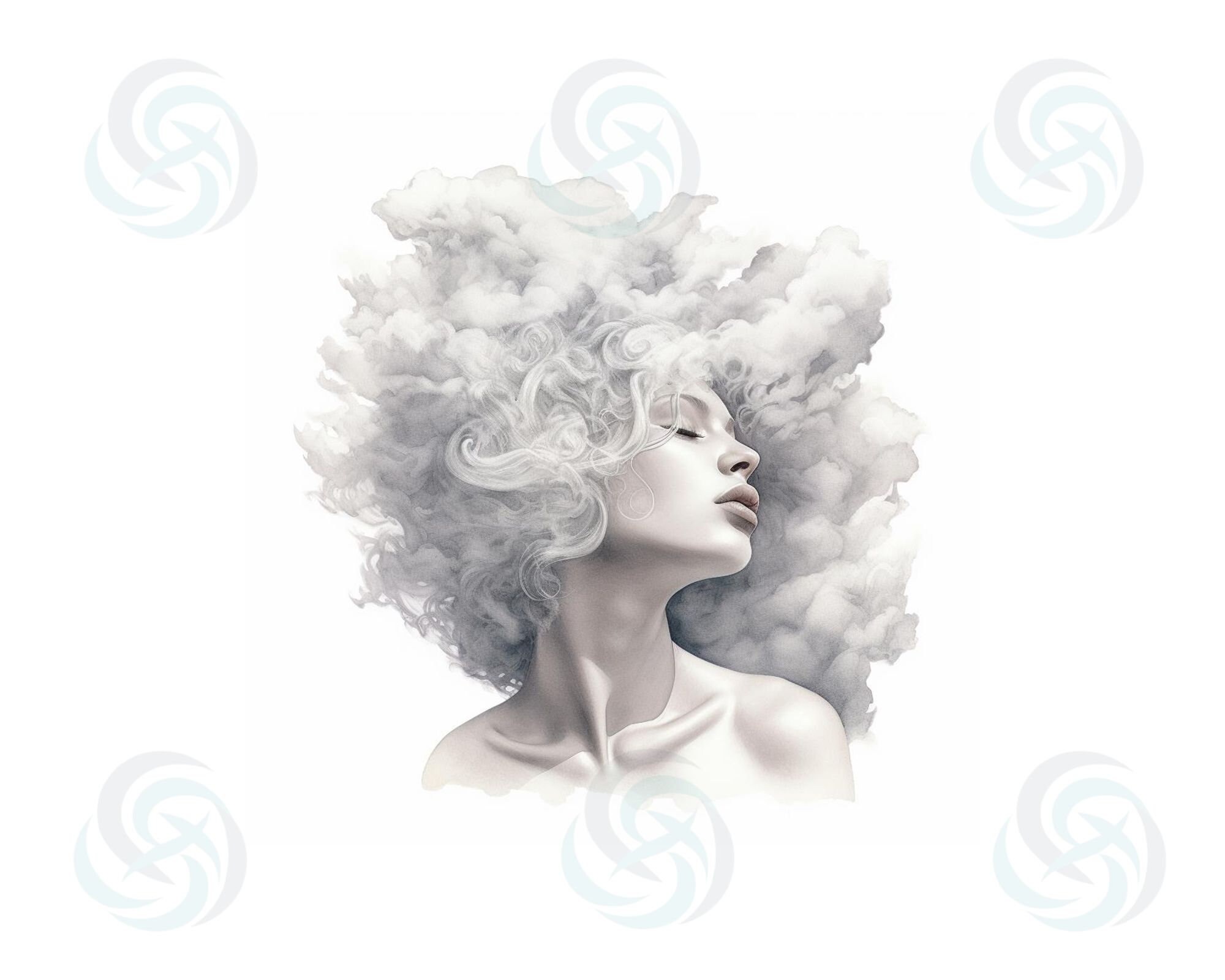 156 Gray Fantasy Clipart Gray Fairy Clipart Watercolor - Etsy